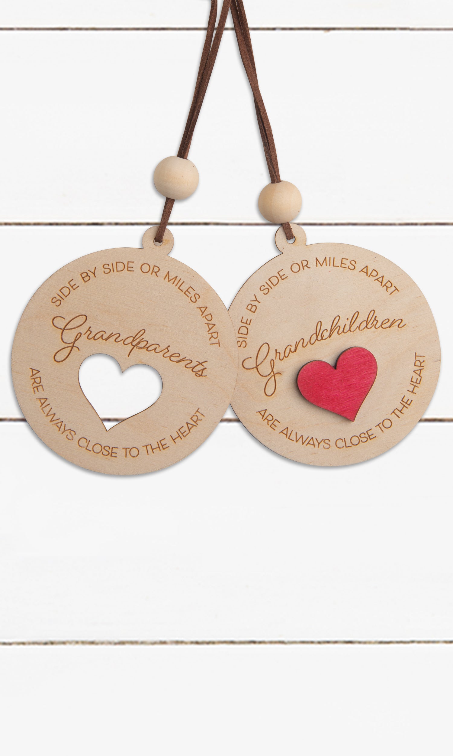 Grandchild Grandparent Pair - Set of 2 Ornaments – Tiny House Vintage ...