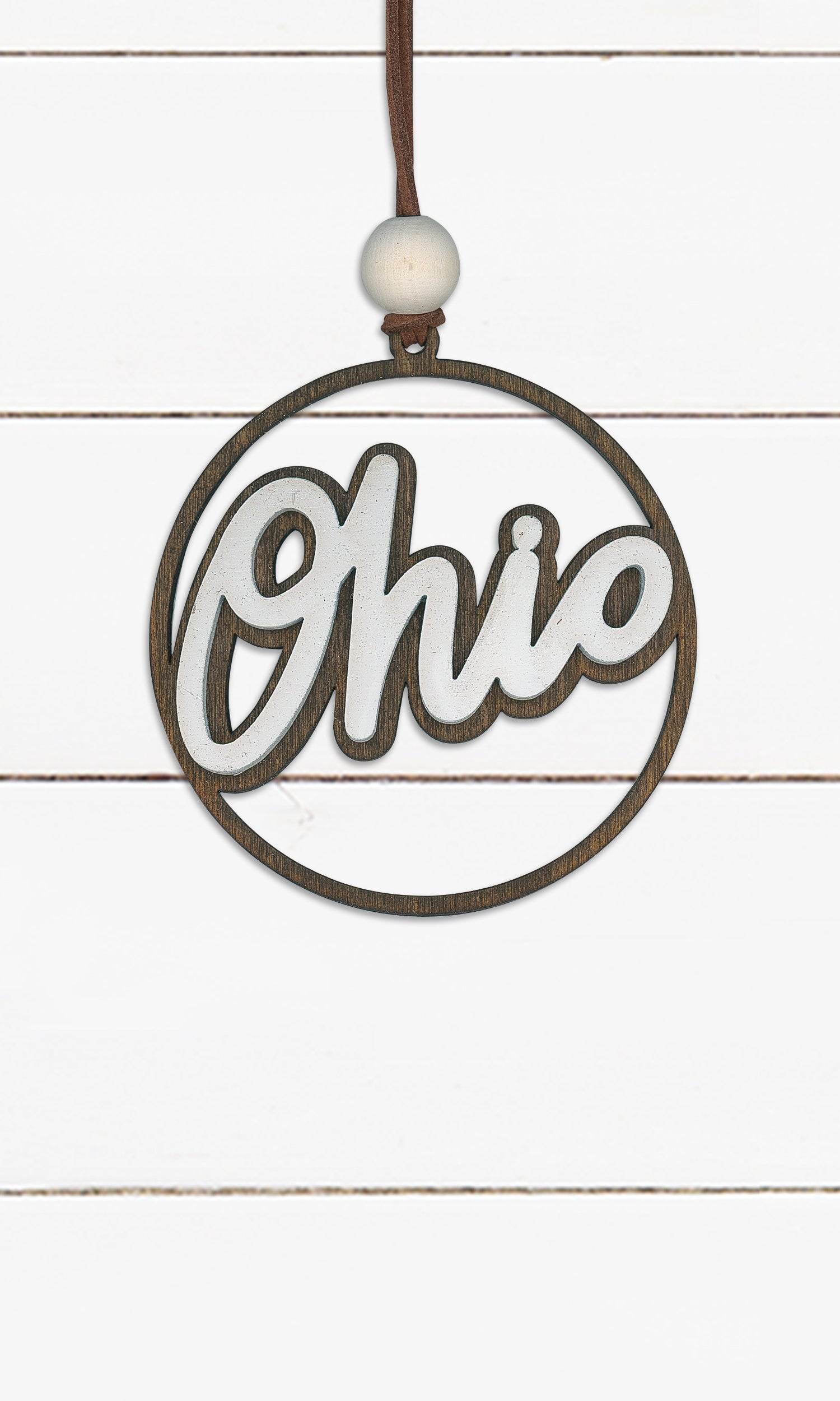 Round - Ohio Script, Ornament – Tiny House Vintage and Art